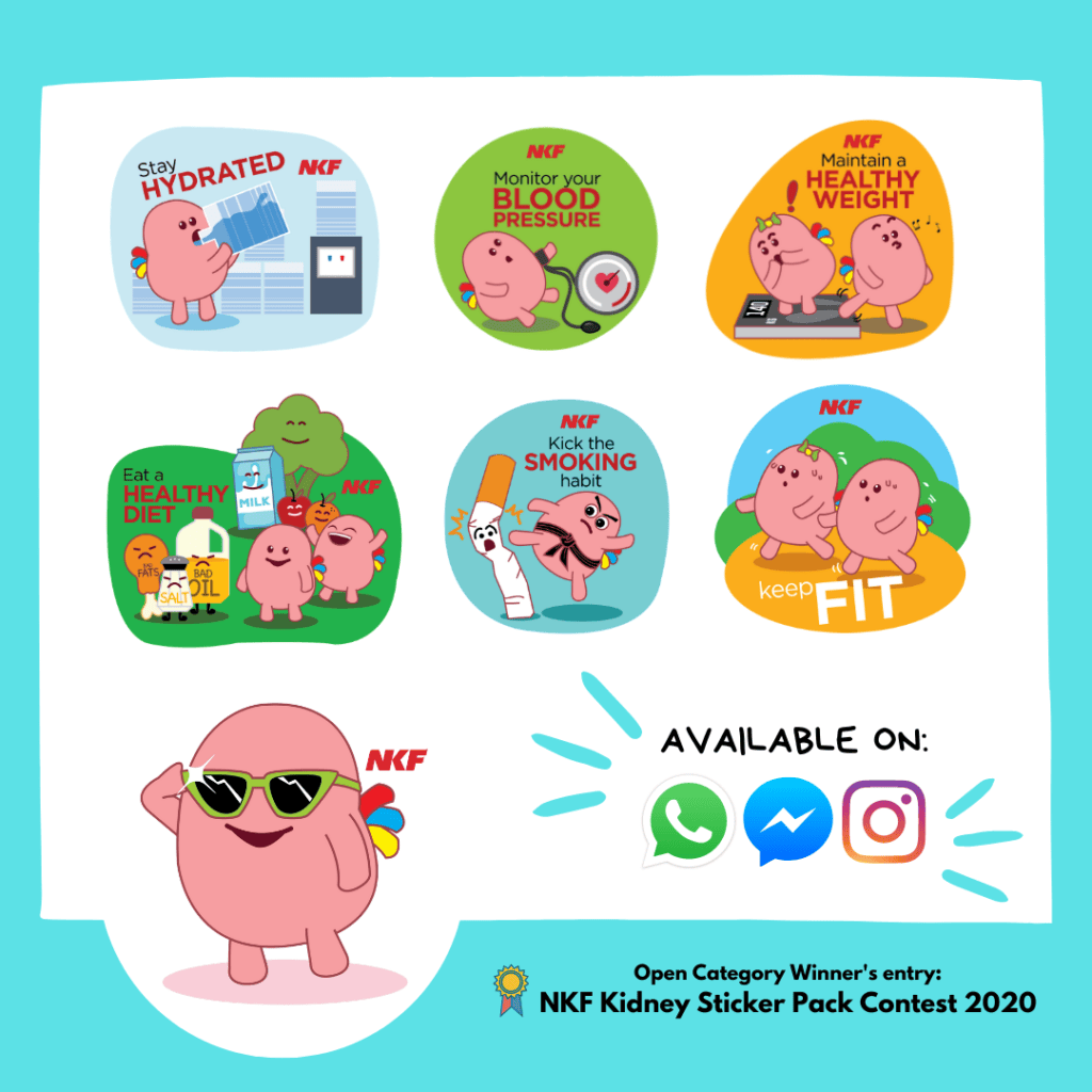 NKF Kidney Sticker Packs | The National Kidney Foundation (NKF) Singapore