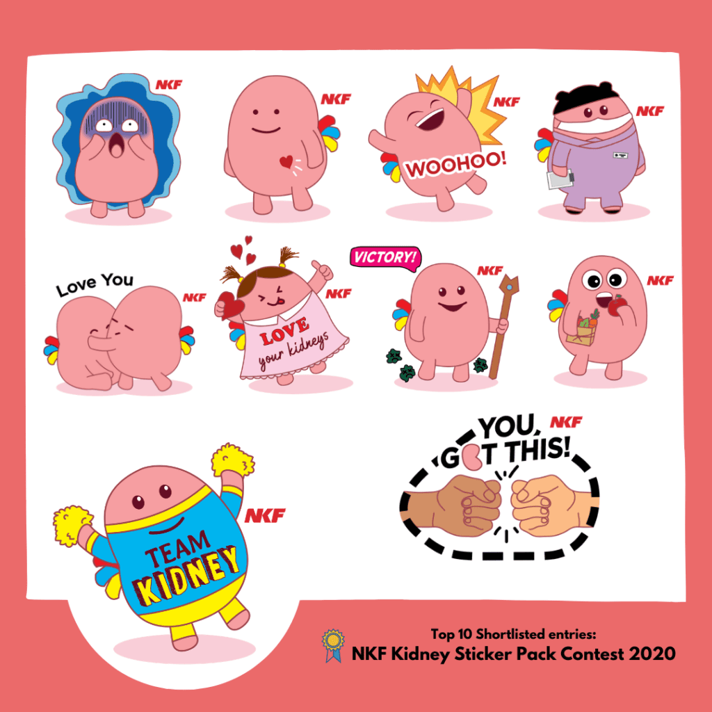 NKF Kidney Sticker Packs | The National Kidney Foundation (NKF) Singapore
