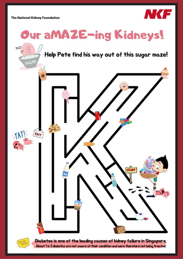 Activity Sheets | The National Kidney Foundation (NKF) Singapore