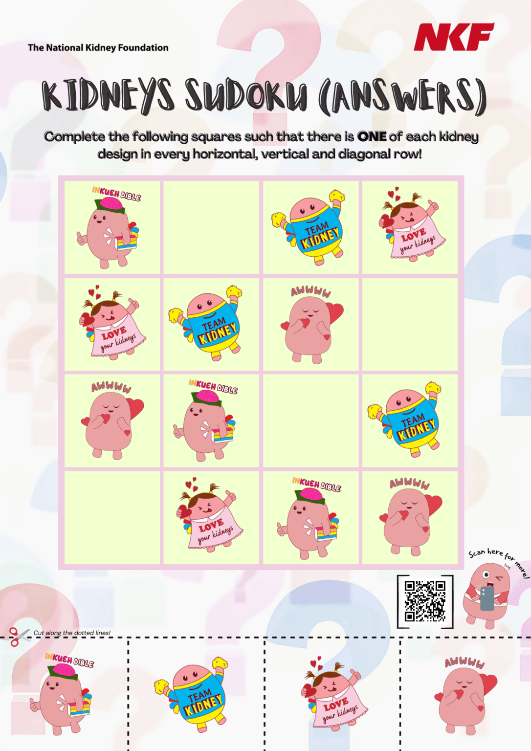 Activity Sheets | The National Kidney Foundation (NKF) Singapore