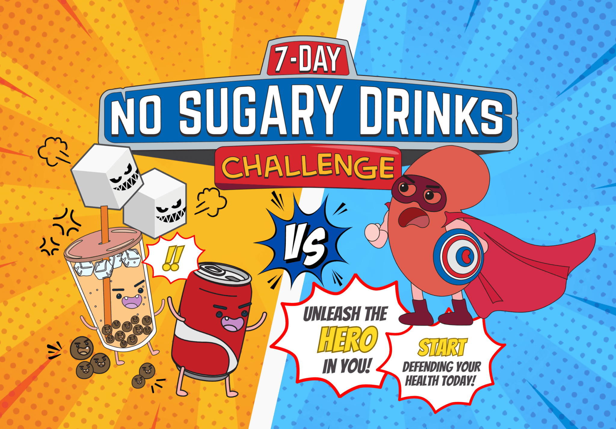 NKF 7-Day No Sugary Drinks Challenge Charity Drive 2024 | The National ...
